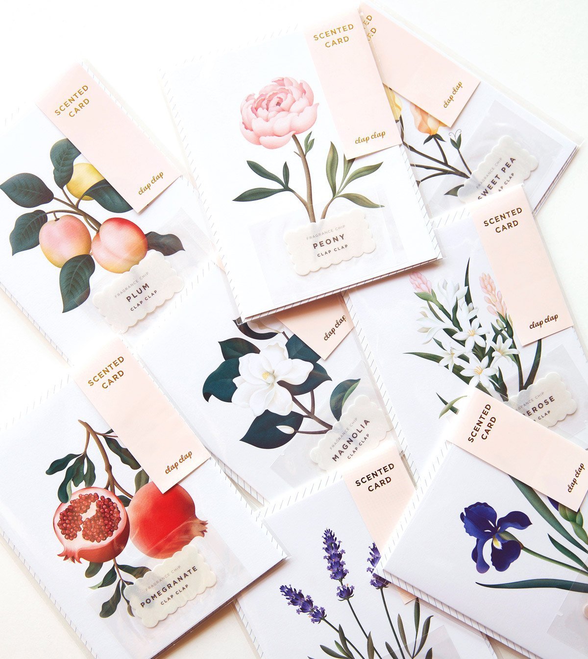 Botanical Scented Greeting Card - Rose – Clap Clap