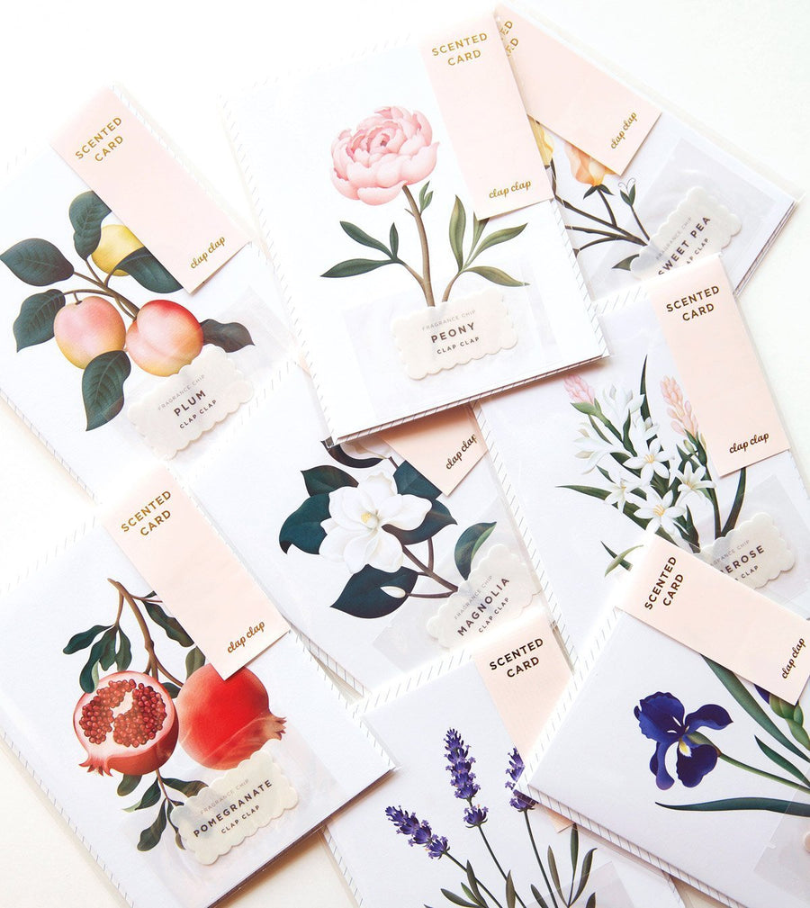 Botanical Scented Greeting Card - Rose – Clap Clap